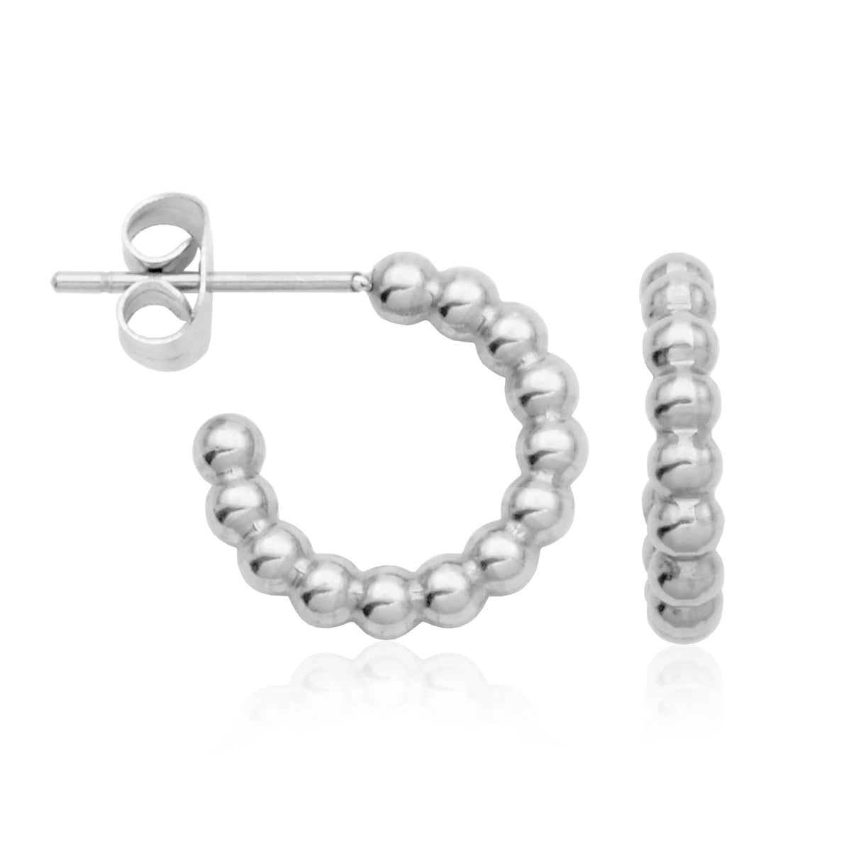 STEELX stainless steel boboules earrings | La Forge d'or – Bijouterie ...